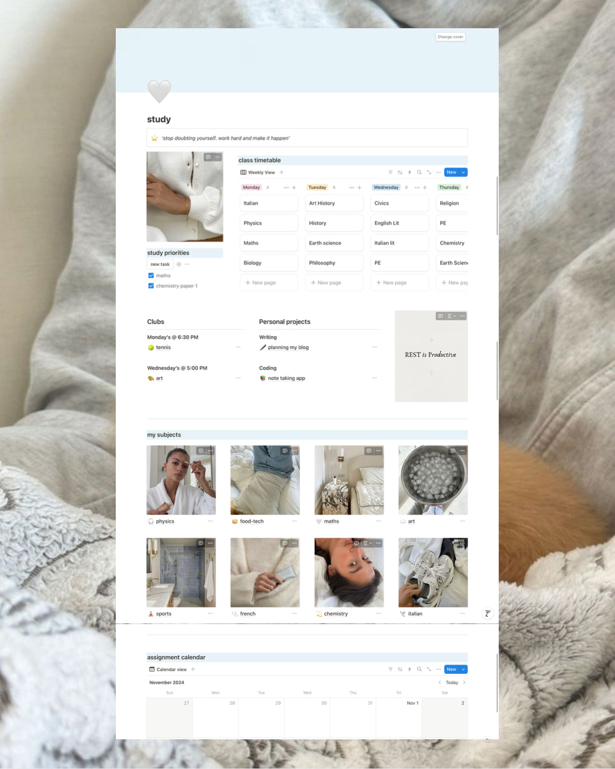 Becca’s 2025 Notion Planner – Styled By Sakuranbo